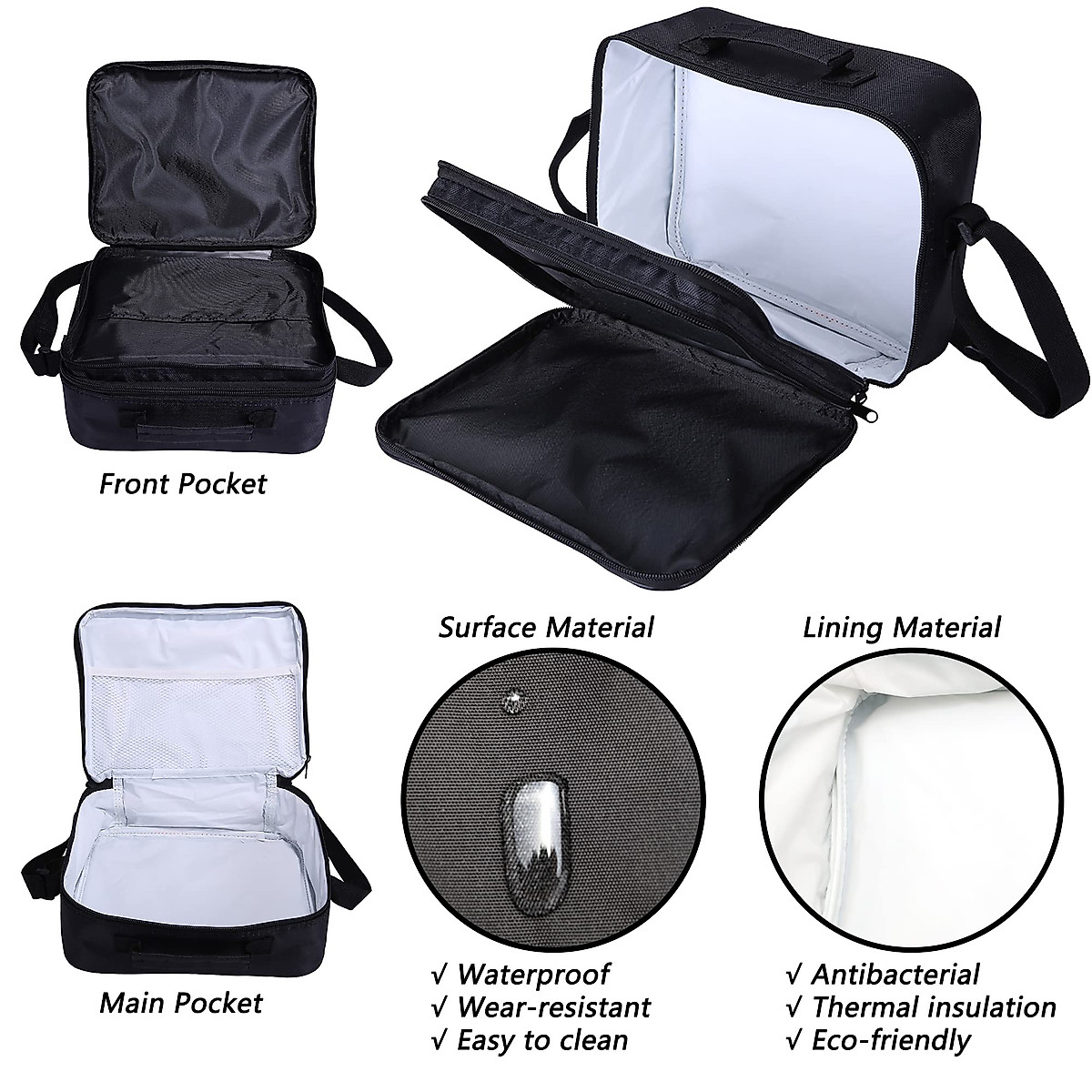 Qushy Adult Lunch Box Lunch Bag Unisex Adult Fashion