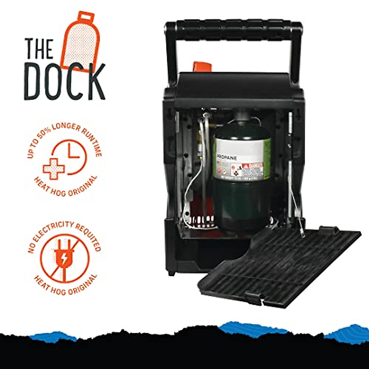 Heat Hog 9,000 BTU Indoor/Outdoor Portable Propane Heater for Garage, Camping, Hunting, Outdooor Sports, Fishing, Boating or RVs