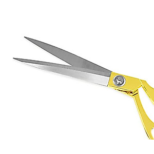 Mandala Crafts Ribbon Cutting Scissors for Ribbon Cutting Ceremony – Large Gold Scissors Set Tailor Scissors Heavy Duty Shears with Stainless steel Blade for Fabric Sewing