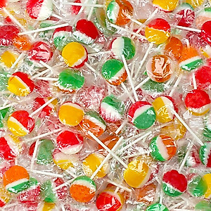 Classic Lollipops - 5 Pounds - Suckers and Lollipops for Kids - Summer Camp Lollipops - Flat Round Candy Pops Individually Wrapped - Assorted Flavors Suckers for Banks, Offices