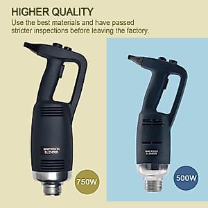 Zz Pro Commercial Electric Big Stix Immersion Blender Hand Held Variable Speed 750 Watt Mixer with 16-Inch Removable Shaft, 35-Gallon Capacity(LW750S16)