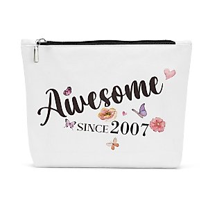 The 18th birthday gift for women, the 18th birthday decoration gift for women - the 18th birthday gift idea for friends, girlfriends, sisters, colleagues and BFF - the cosmetic bag since 2007