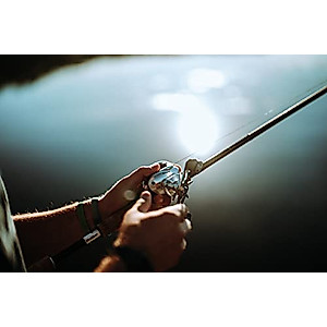 13 FISHING - Modus C2 Baitcast Reel - 6.6:1 Gear Ratio - Left Hand Retrieve (Fresh) - MODC2-6.6-LH,Silver