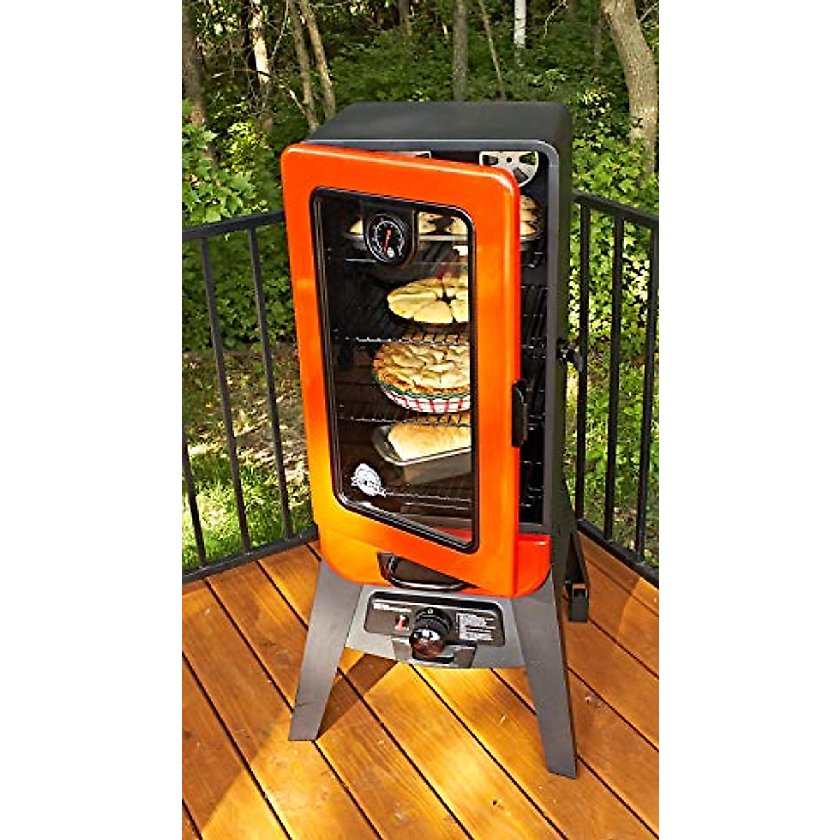PIT BOSS 77435 Vertical Lp Gas Smoker, Red