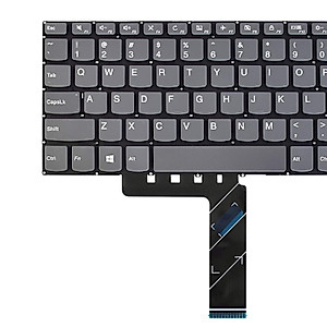 SUNMALL Replacement Keyboard Compatible with Lenovo V145-15AST V320-17isk V320-17ikb.IdeaPad 130-15AST 320-15ABR 320-15AST 320-15IAP 320-17AST 320-17ISK 330-15AST US Layout Grey No Frame