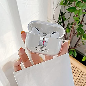 Custom Song AirPods Clear Case with Your Photo - Personalized AirPods Case with Keychain Add Your Music Album Cover