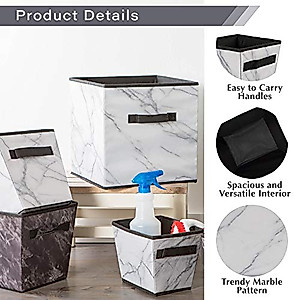 DII Laundry Storage Collection, Foldable Organizing Bin, White, Trapezoid Assorted Set