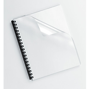 Fellowes Transparent PVC Binding Covers, Oversize, 100 Pack (52311)