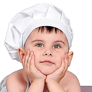M&G House Newborn Photography Prop Baby Chef Apron Costume Baby Photo Props Baby Bakery Photoshoot Prop Chef Outfit Baby Uniform Chef Apron Hat Photo Props(Regular, Fits 7-18 Months)