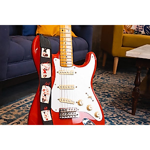 Levy's Leathers MPS2-072 2" Sonic Art Series Polyester Guitar Strap, Pin-Up Design