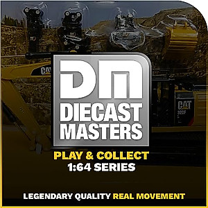 Diecast Masters 1:64 320D L Hydraulic Excavator, Play & Collect Series Cat Trucks & Construction Equipment | 1:64 Scale Model Diecast Collectible | Diecast Masters Model 85636