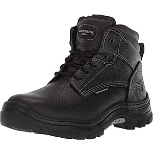 Skechers Men's Burgin-Tarlac Industrial Boot, Black, 13 Wide
