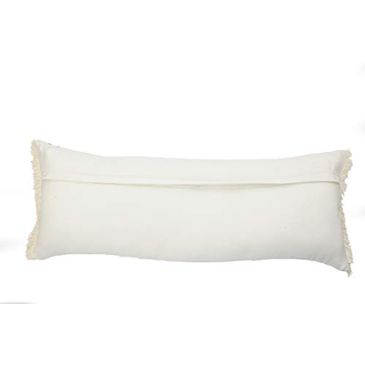 LR Home Charcoal Gray Solid Fringed Throw Pillow, 1 Count (Pack of 1)