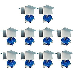 10 Pcs Adjustable Solar Panel Mounting Bracket Clamp Wide Photovoltaic Support Mid Clamps Bracket for Solar Panel System pv photovoltaic mounting Bracket