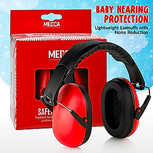 Baby Hearing Protection Earmuffs with Noise Reduction - Lightweight, Adjustable and Foldable NRR 20dB Safety Ear Protection for Infants to Toddlers (3 Months to 2 Years)