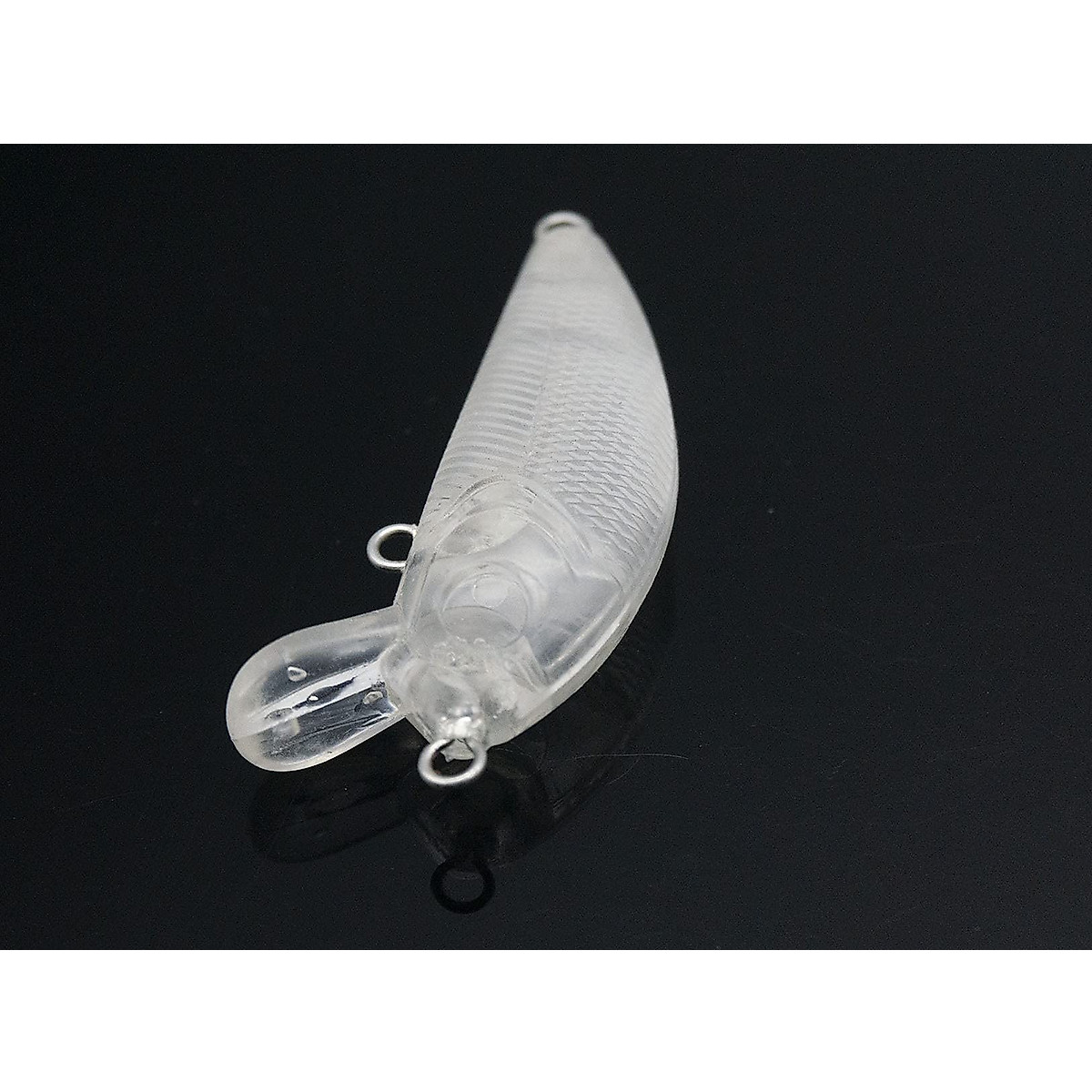 10PCS Unpainted Lure Blanks 4.02g 5.2cm with 5mm Free Fishing Eye Crankbait Baits Simulation Blank Body Clear Hard Baits Trout Salmon Minnow Lure Popper Lures Topwater Freshwater 5mm 8044