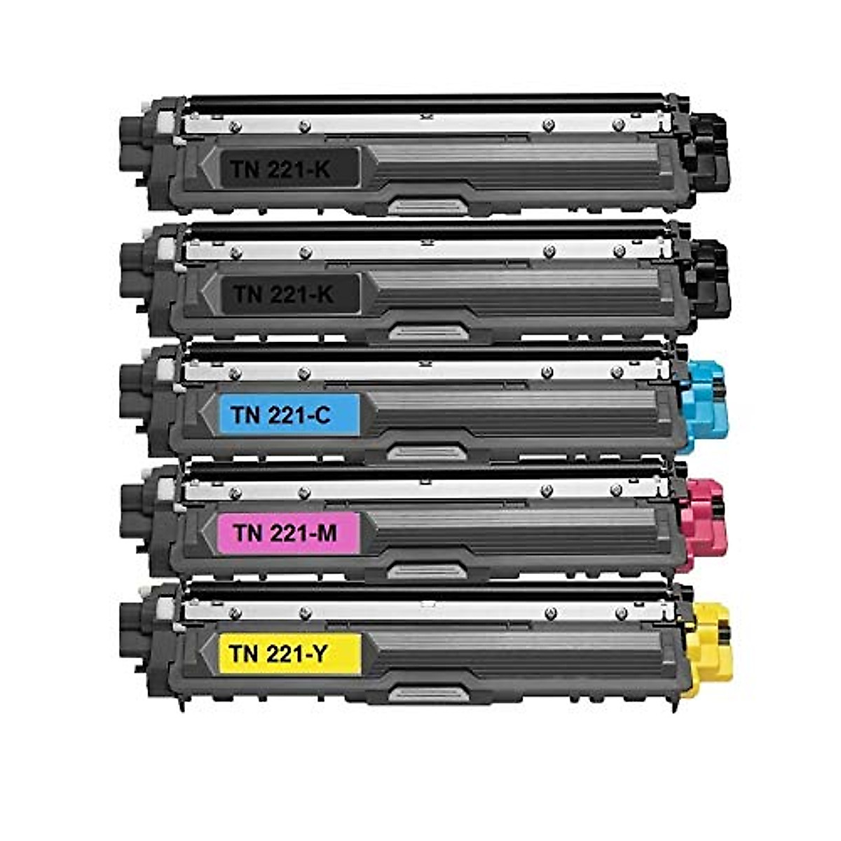 Calitoner TN225(5pk) Compatible Laser Toner Cartridge Replacement Brother for MFC-9130CW, MFC-9330CDW, MFC-9340CDW, HL-3140CW, HL-3170CDW Printer, 5 Piece (Limited Edition)
