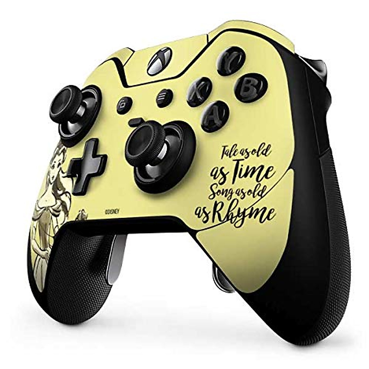 Skinit Decal Gaming skin compatible with Xbox One Elite Controller - Officially Licensed Disney Princess Belle Tale As Old As Time Art Design