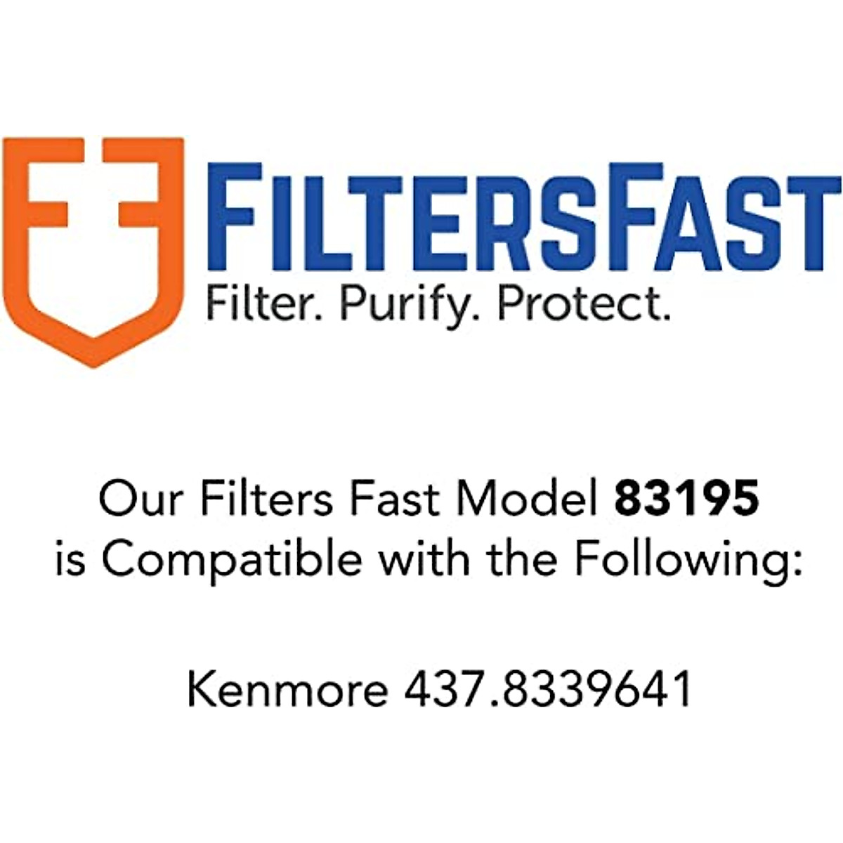 Filters Fast Compatible Replacement for Kenmore 83195 HEPA Air Filter, Air Cleaner Filter, 11 7/8 inches x 18 7/8 inches x 1 1/2 inch