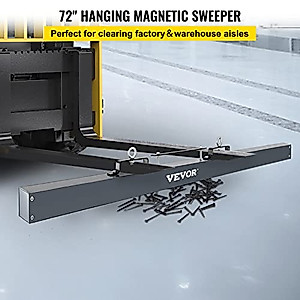 72 inches Hanging Magnet Magnetic Sweeper Tool Nail Magnet Sweeper Magnet Sweeper Magnetic Nail Sweeper Magnetic Sweepers fits Forklift