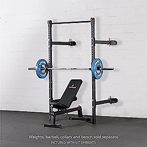 Titan Fitness T-3 Series 82-inch Wall Mounted Folding Power Rack, Space Savings Rack, Folds up to 5â€ from the Wall