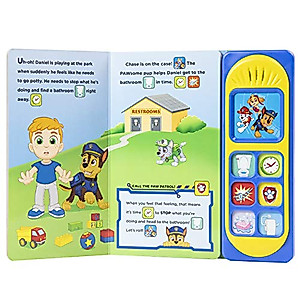 PAW Patrol Chase, Skye, Marshall, and More! - Potty Time - Potty Training Sound Book - PI Kids (Play-A-Sound)