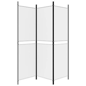 3-Panel Room Divider White 59.1"x70.9" Fabric,Folding Screens Room Dividers Privacy Screen Portable Suitable forHome Office Restaurant Bedroom
