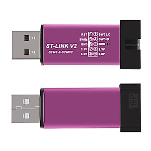 AITRIP 5 PCS ST-Link V2 Emulator Downloader Programmer Support Programming Unit STM8 STM32 (Random Color)