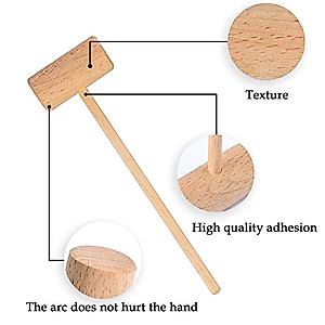 8.26" Wooden Crab Mallets Crab Hammers Lobster Seafood Crackers (32 Pcs)