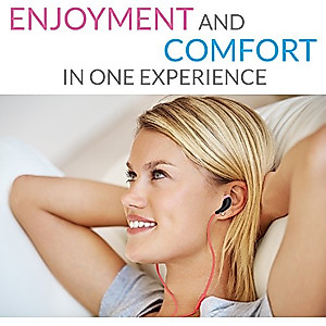 NEM Universal in-Ear Earbuds Headphones Sweatproof Stereo Bass with Microphone/Playback Control, for iPhone, iPod, iPad, Samsung, Huawei, LG, Android Smartphone, Tablets, MP3 Players (Pink)