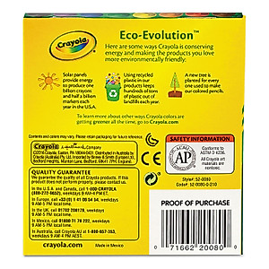 Crayola 520080 Large Crayons, Tuck Box, 8 Colors/Box