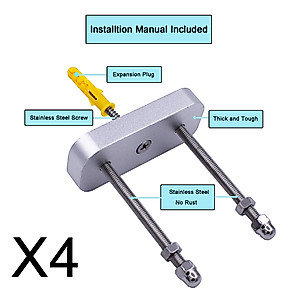 YYST Skateboard Floating Deck Display Skateboard Floating Wall Mount Long Board Wall Hanger- Patent Pending - Type A (4)