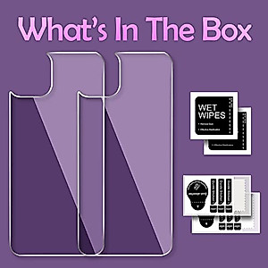 Malphiace Back Screen Protector for iPhone 14 Pro Max [2-Pack], iPhone 14 Pro Max Rear Tempered Glass Protector [New Version] Protective Film (6.7 inch)