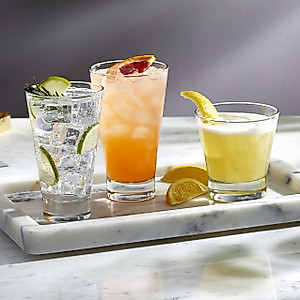 Libbey Modern Bar Essentials Double Old Fashioned Glasses, 10.5-ounce, Set of 6