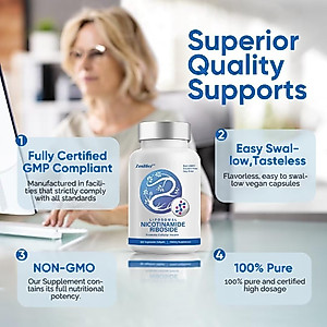 Zenlifer-90 Softgels NAD+ 2000MG Liposomal Nicotinamide Riboside Supplement,with Trans-Pterostilbene and Betaine Anhydrous(TMG) for Maximum Absorption,Cellular Energy and Age Defense