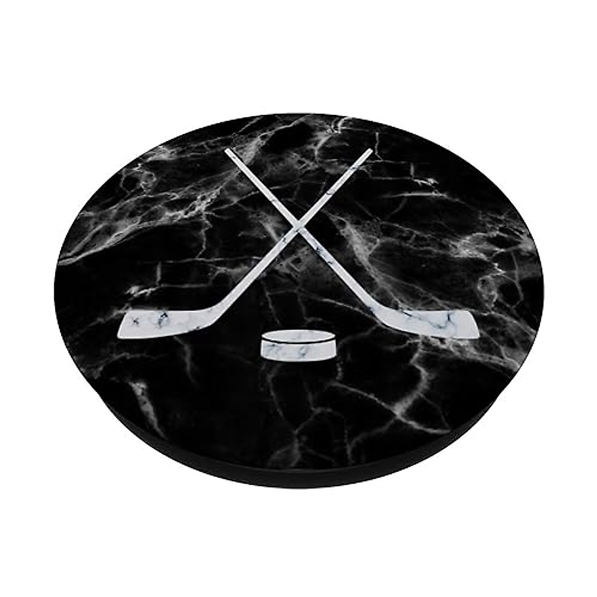 Hockey White Blue Black Pattern - Hockey PopSockets PopGrip: Swappable Grip for Phones & Tablets PopSockets Standard PopGrip