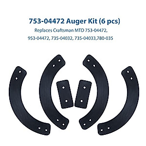 POSEAGLE 753-04472 Auger Kit with 731-1033 Shave Plate 946-04091 Clutch Cable 946-04237 Clutch Cable 954-0101A Drive V-Belt F6RTC Spark Plug