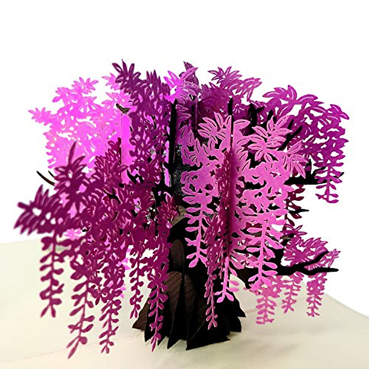 WOWPAPERART Wisteria Tree Sympathy & Condolence Card (Original) - 3D Pop Up Greeting Card