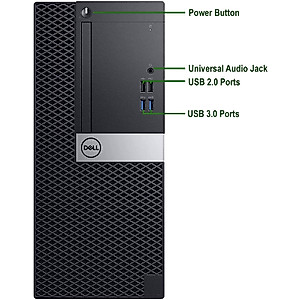 Dell OptiPlex 7040 Tower Computer Desktop PC, Intel Core i5-6500 3.20GHz Processor, | 8GB Ram, 256GB SSD | HDMI, AMD Radeon RX-550 4GB Graphics, Wireless WiFi, Windows 10 (Renewed)