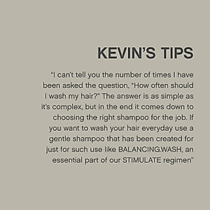 KEVIN.MURPHY BALANCING.WASH - Strengthening Daily Shampoo - For Normal & Oily Hair - Antioxidant Shampoo - Colour Safe Hair Care - Sulphate & Paraben Free - 1 L / 33.8 fl oz