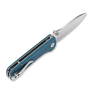 QSP Hawk Pocket Knife, Sandvik 14C28N Blade, Micarta handle
