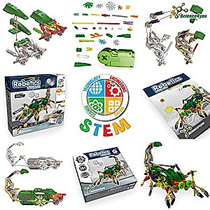 Science4you Scorpiobot Robotics Kit for Kids - Building Robot Toys for Kids 8-12 Year olds, Robot Kit with 161 Pieces, Stem Building Games, Robots for Kids, Gift for 8+ Year Olds Boys and Girls