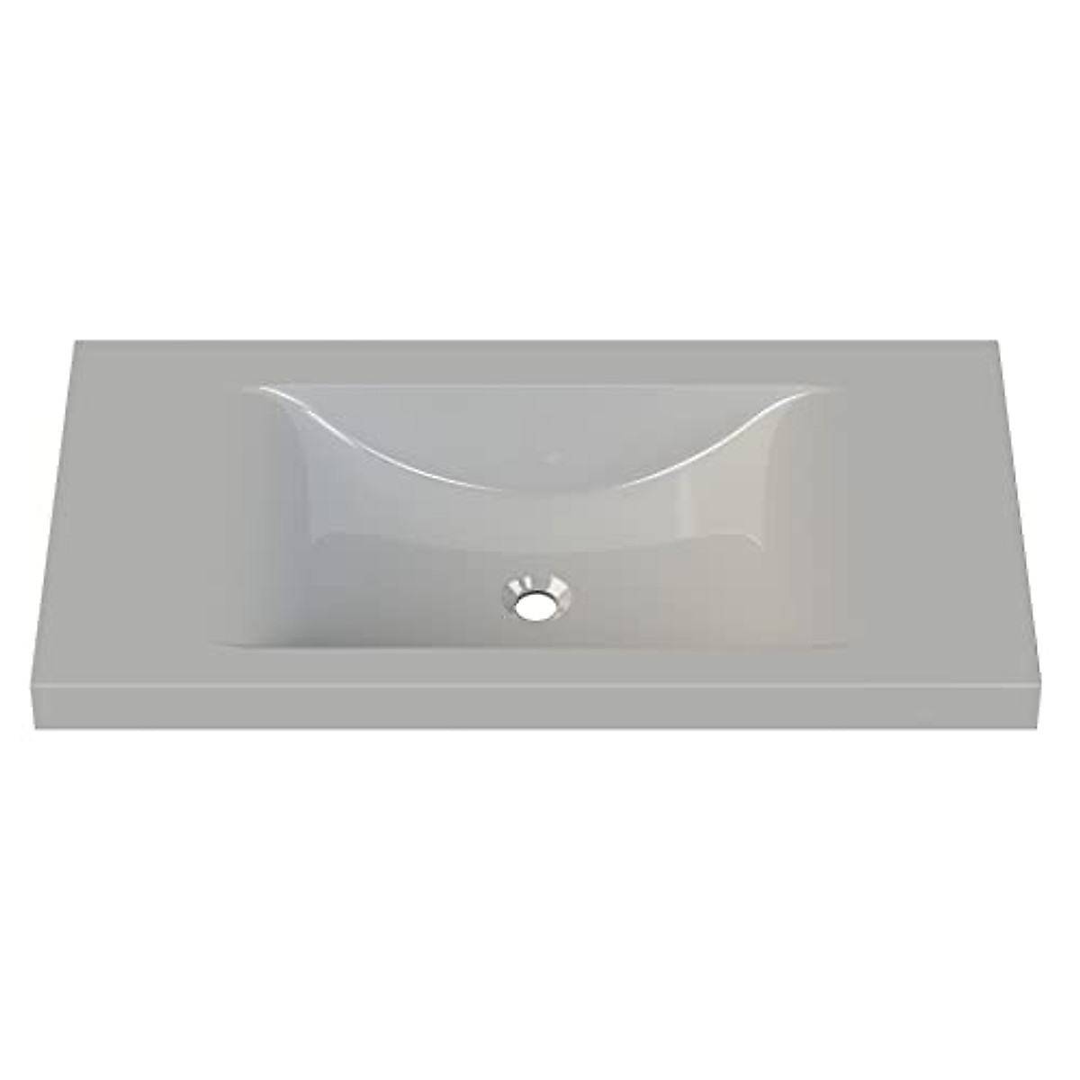 Lift Bridge Kitchen & Bath Assembled Wall-Mount Floating Bathroom Vanity with White Cultured Marble Top Sink Set, 37 in. W x 19 in. D x 29 in. H in White with Viteli + Siena Top