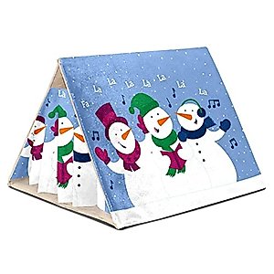 Y-DSIWX Guinea Pig Hideout Cozy Hamster House Cave for Bunny Chinchilla Hedgehog Small Animal Cute Christmas Snowman Singing Song