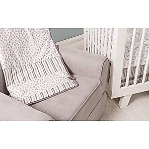 Trend Lab Sidney 3 Piece Crib Bedding Set, Can Be Used As A Blanket Or A Playmat for Tummy Time, Includes Quilt, Fitted Crib Sheet and Skirt