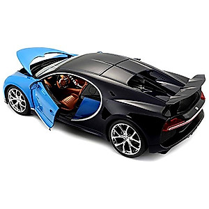 2016 Bugatti Chiron Blue 1/18 Diecast Model Car , unisex