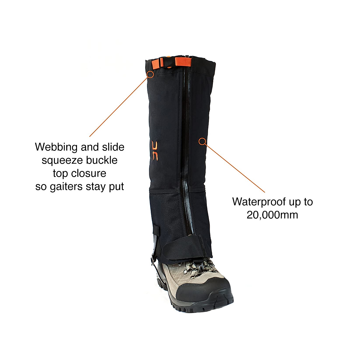 Hillsound Armadillo LT I Waterproof, Unisex, Breathable Gaiters for Year-Round Hiking, X-Large