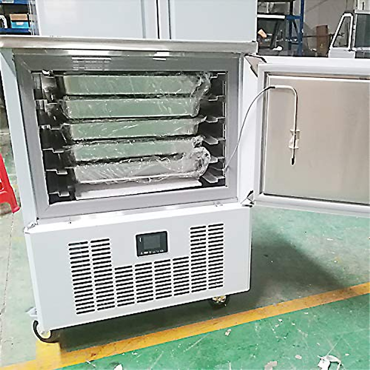 Kolice Commercial 5 Trays Blast Chiller & Freezer, Chest Freezer, Blast Freezer, Flash Freezers, Dumpling Freezer, Batch Freezer for Restaurant Bakery School Hard ice Cream, Chicken, Fish, Dessert etc