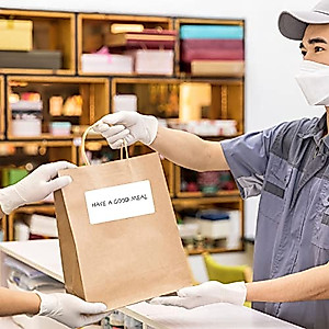 PARLAIM 2.25 x 1.25 Inch Rectangle Color-Code Stickers,1000per Roll Square Label Dispenser Box,White Stickers Label for Office Home (White)