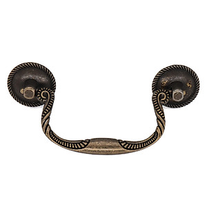 binifiMux 2-Pack 3.5 Inch Antique Vintage Cupboard Cabinet Drawer Pulls Handles, 2 Holes